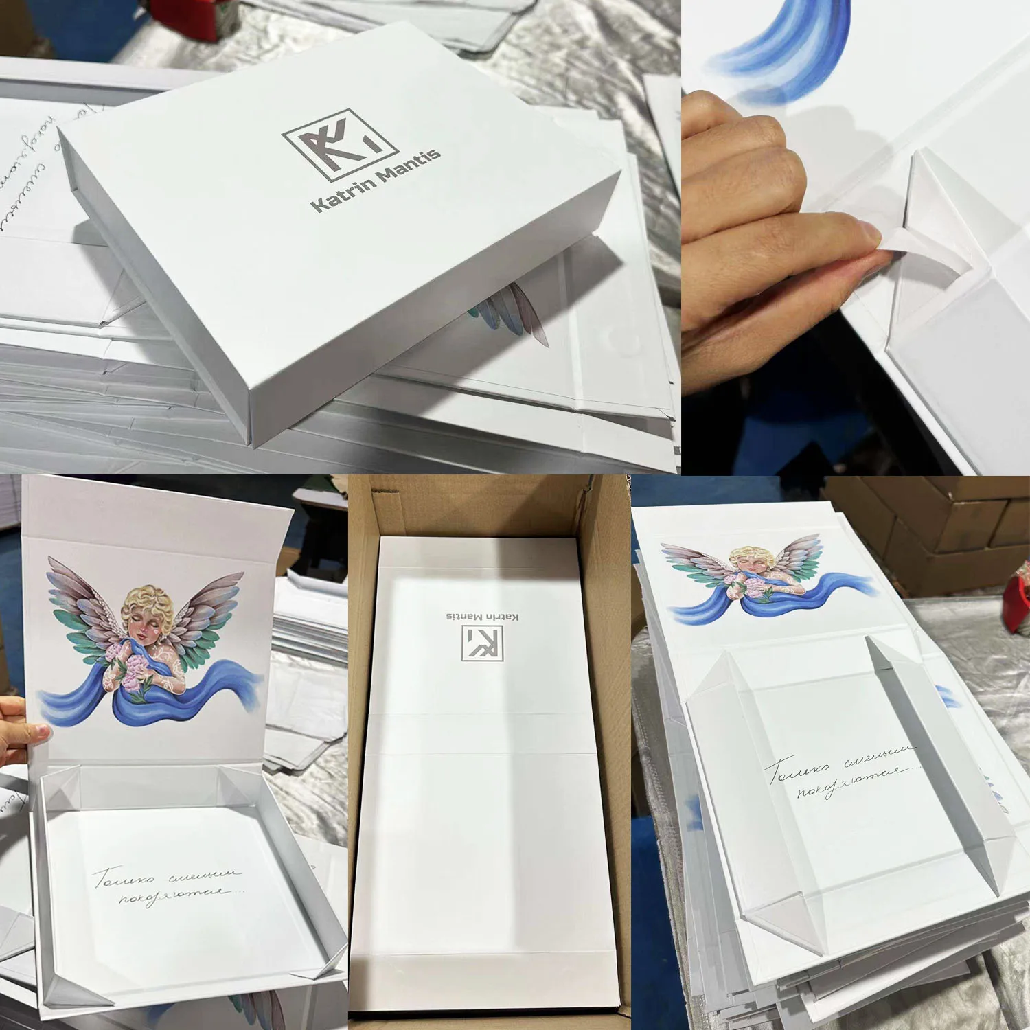 Custom Logo Large White Luxury Foldable Bow Tie Package Boxes