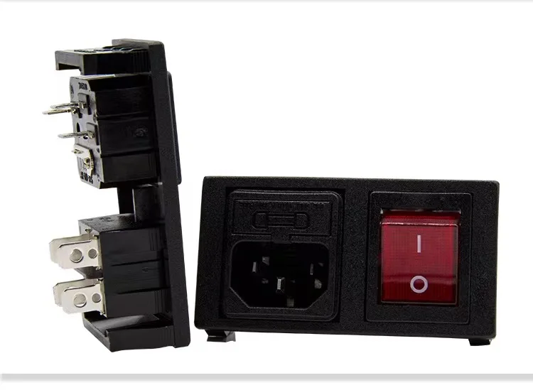 IEC C14 Ac Power Connector Socket with Fuse and Switch for Industrial ...