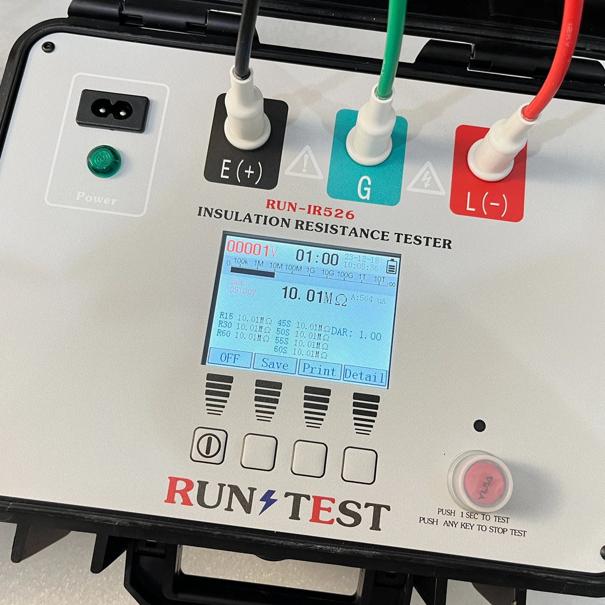 Portable 5kv High Voltage Insulation Resistance Tester Insulation ...