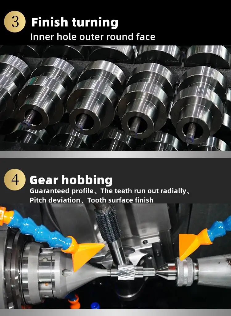 Custom Precision Spline Gear Helical Bevel Gear Processing Service Gear ...