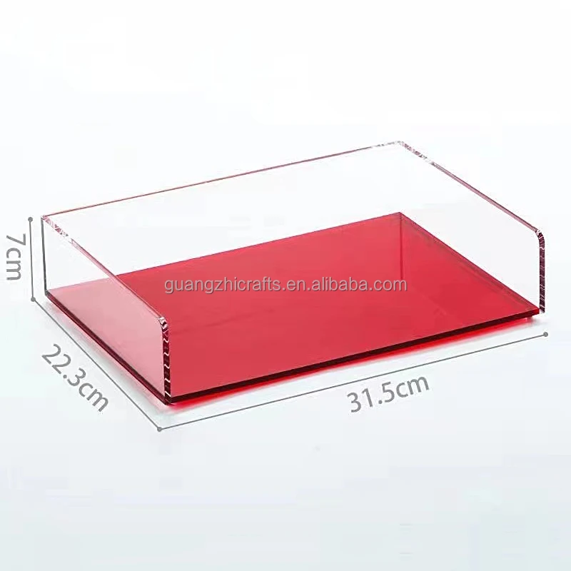 Acrylic Letter Tray Desk Organizer Stackable Acrylic Paper Tray ...