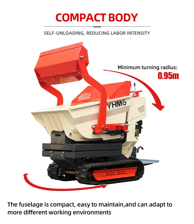 Cheap Price 500kg Mini Dumper Garden Machinery Mini Dumper Self Loading ...