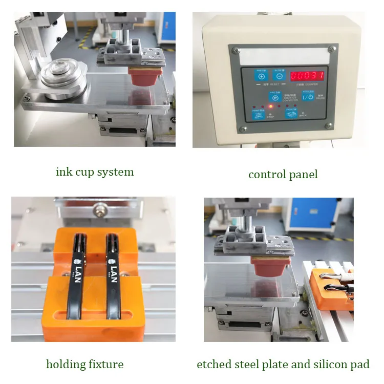 Ink Cup Single Color Tampoprint Pad Printing Machine For Tampo Pad ...