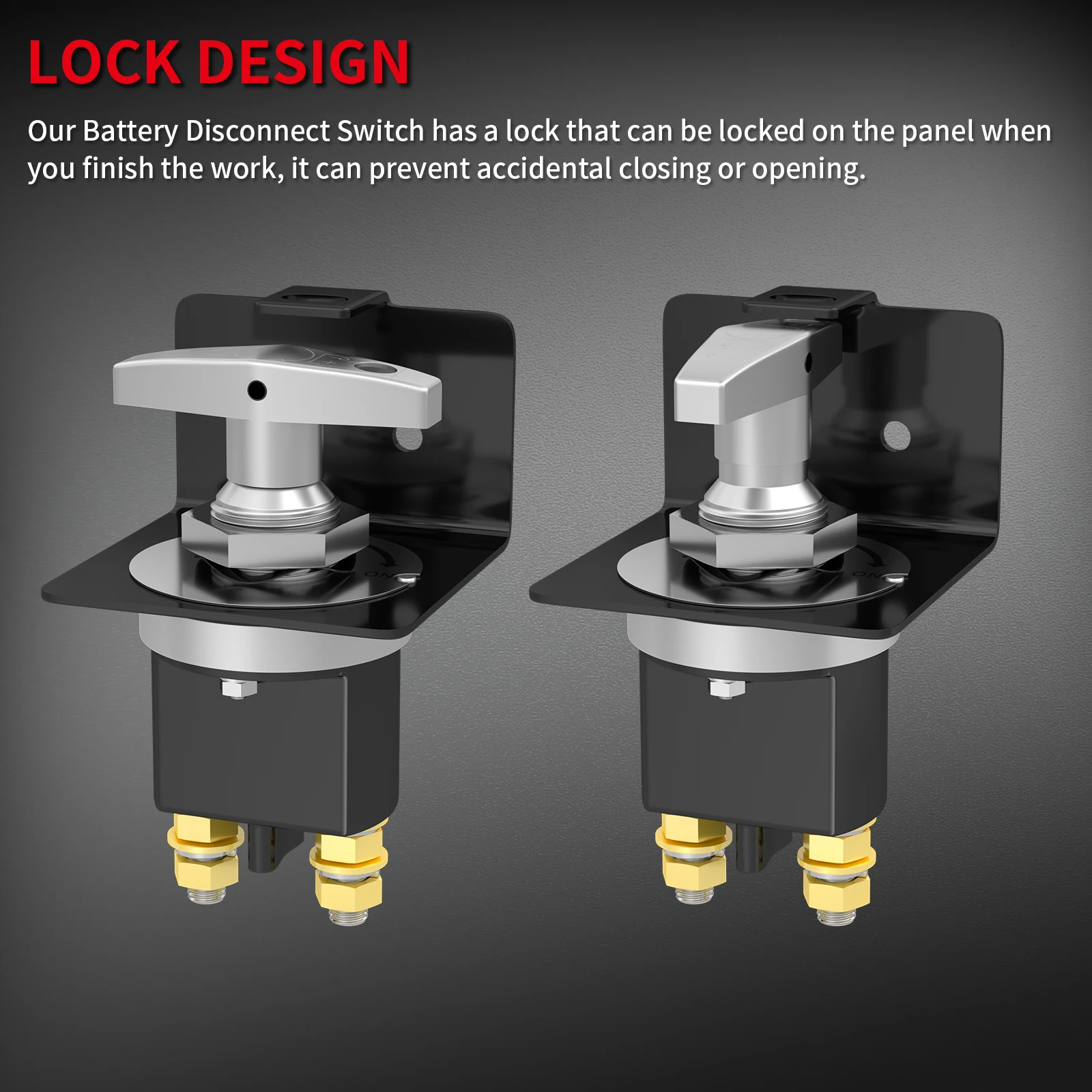 500A High Current Battery Isolator Switch 12V-36V Battery Kill Switch ...