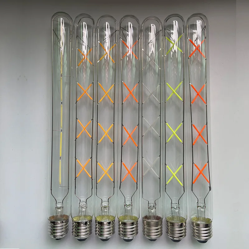 HITECDAD Decorative Vintage Long Tube Edison Bulb T30 LED Filament ...
