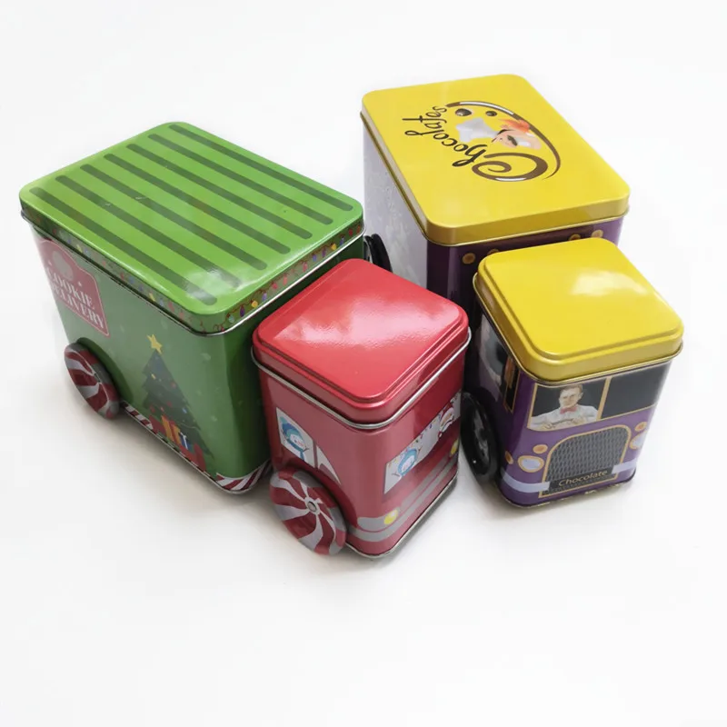 Factory Custom Car Shaped Kids Playing Card Storage Boxes Truck Tins ...