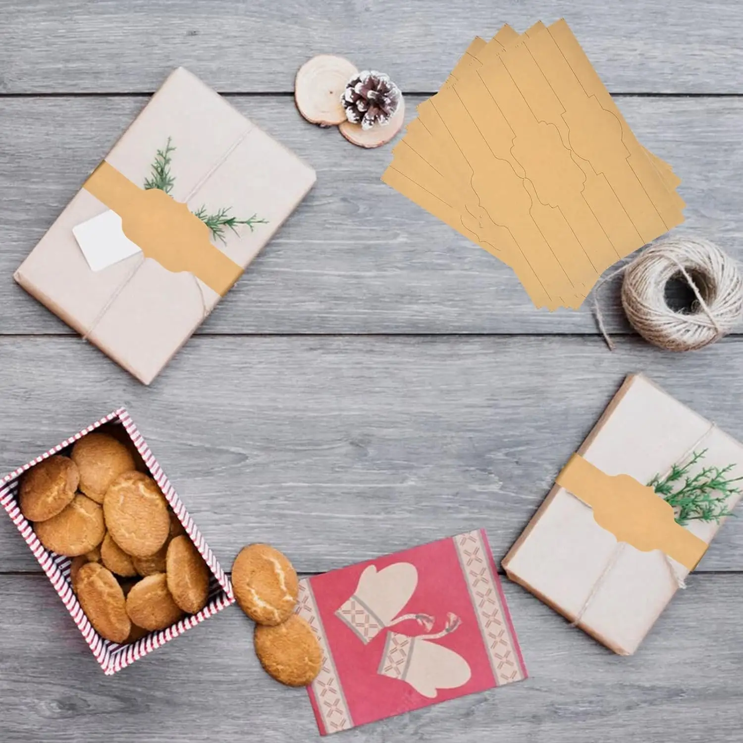 Printable Natural Kraft Brown Wrap Label Soap Label Packaging Brown ...