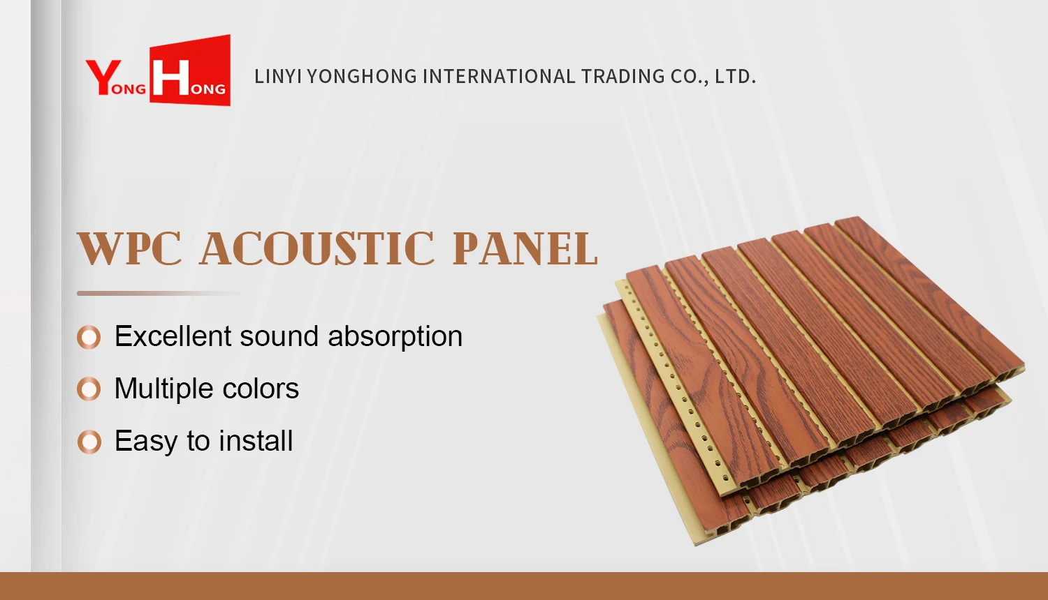 Top Quality Wooden Grain PVC WPC Grooved Acoustic Paneling for Walls ...