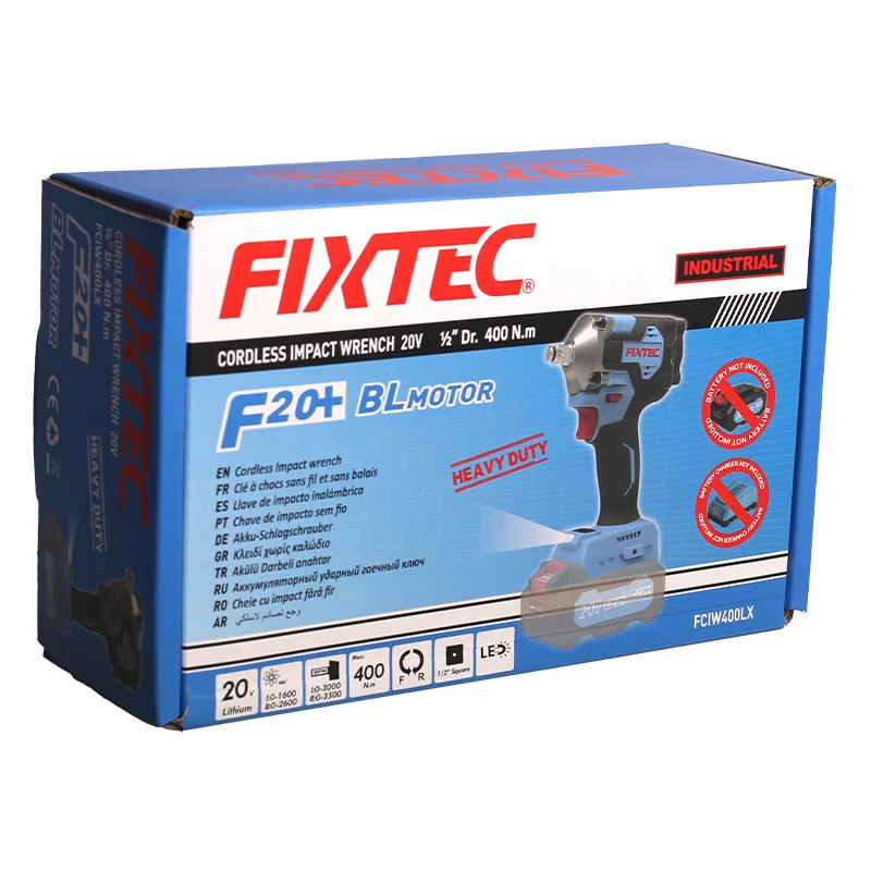 Fixtec Handheld High Torque Wrench 400n.m 1/2 Inch Wireless Power ...