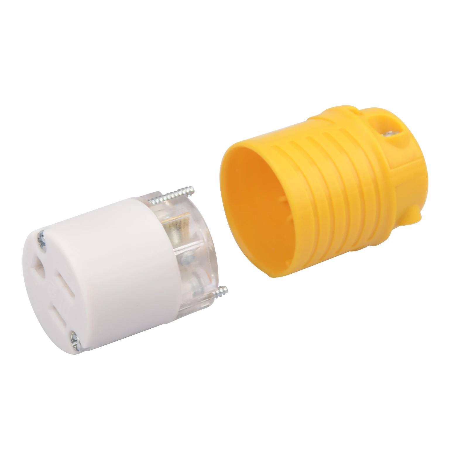 3 Prong Female Connector Electrical Replacement Straight Blade Plug 15a ...