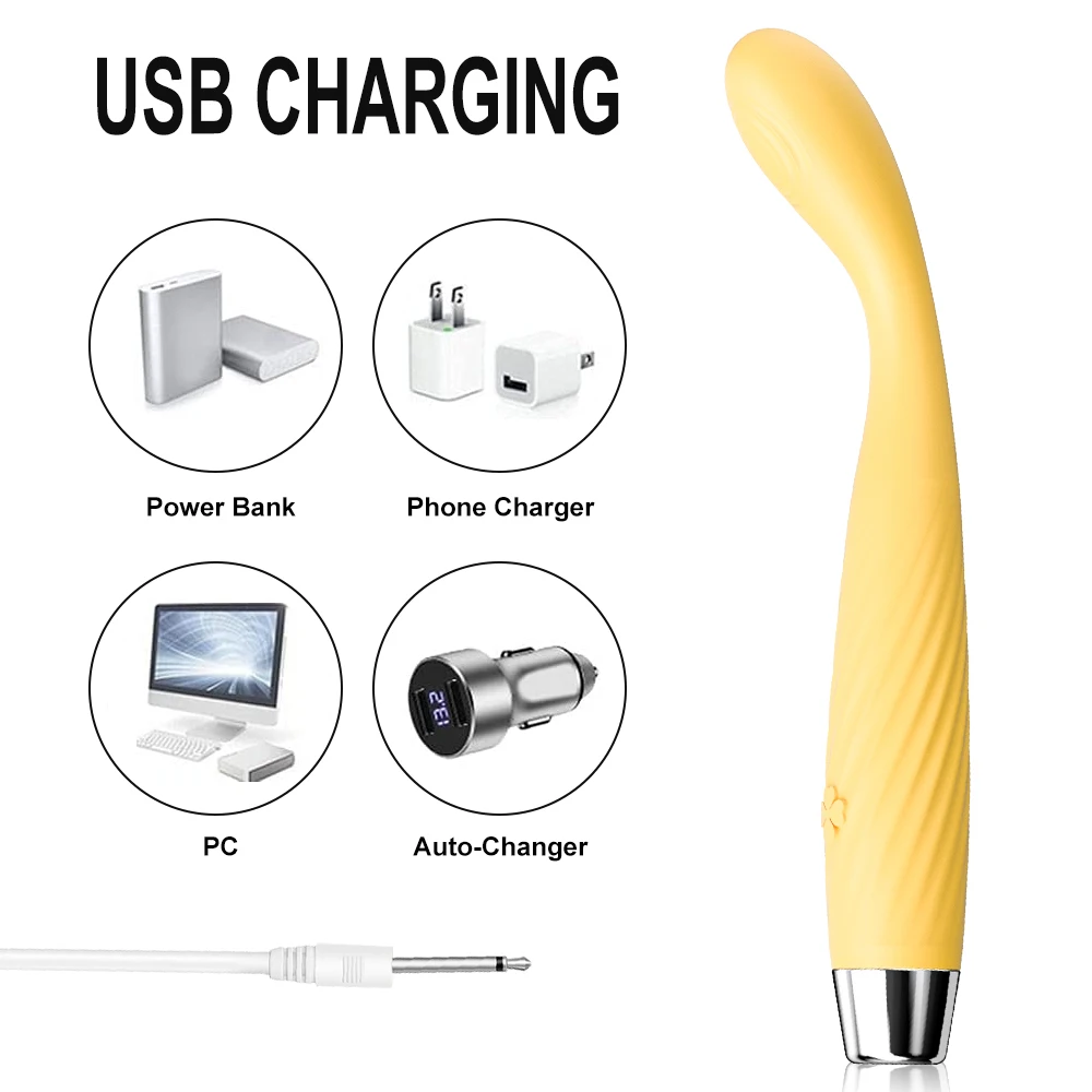 10 Mode Vibrating Stick With Powerful Motor Electric Cordless Wand Massage Small Personal ...