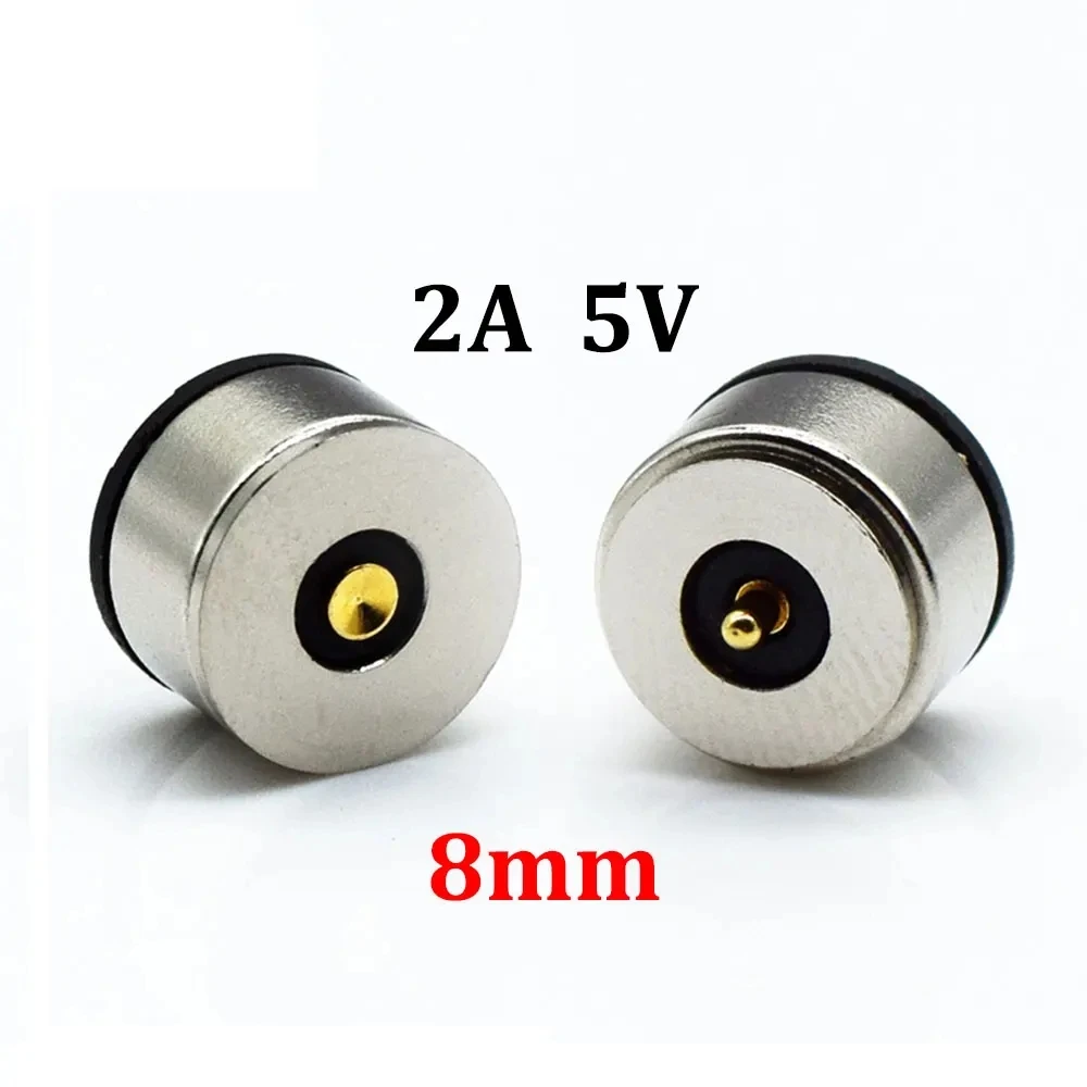 Spring-loaded Magnetic Pogo Pin Connector 2pin Male Female 10a 2a 5v Dc ...