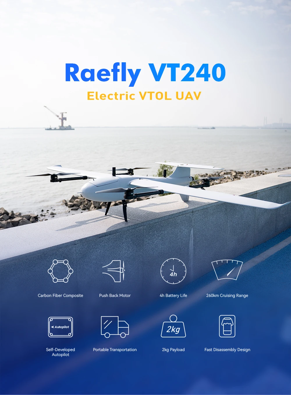2023 Hot Sale Raefly Vtol Fixed- Wing Drone Quadcopter Uav Mapping ...