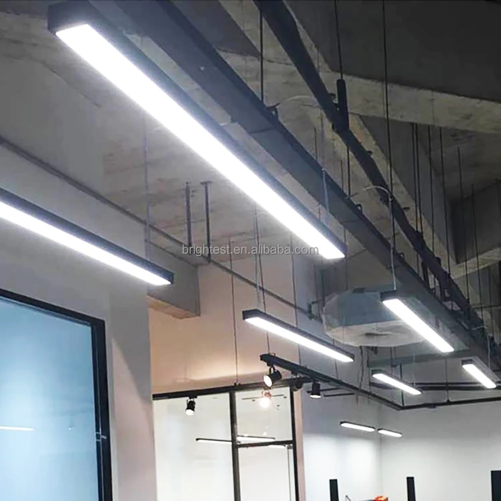 Bright Office Modern Led Linear Lighting 1m 1.5m 2m Led Tube Aluminum Linear Light Led Lamp ...