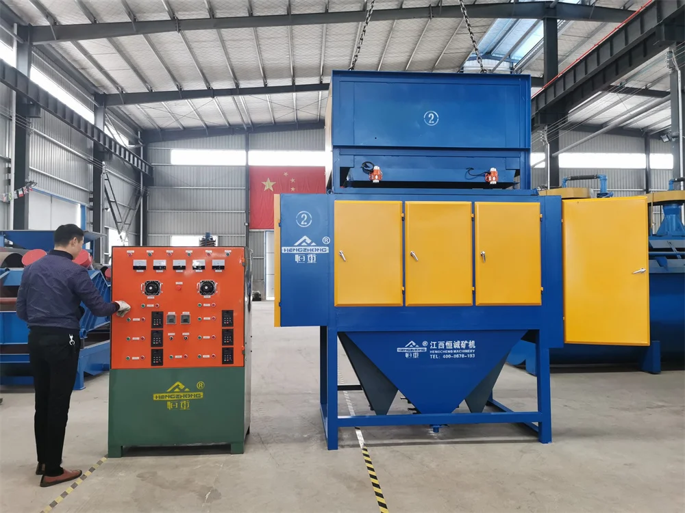 High Tension Electrostatic Separator for Wolframite Processing