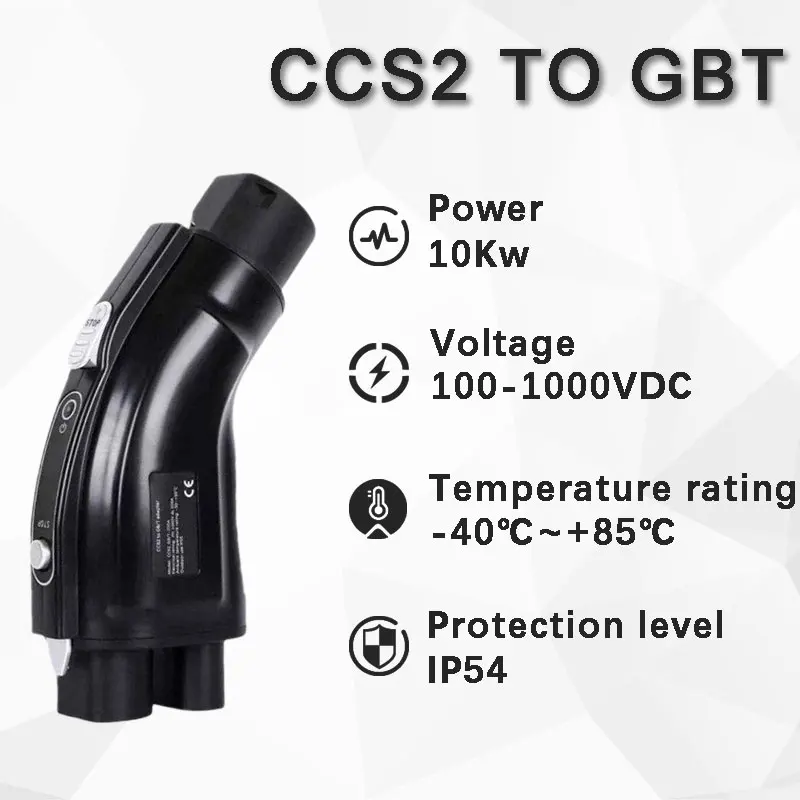 Ccs2 To Gbt Evse Ev Charging Connector Ce Ev Dc Charger Chademo To Ccs ...
