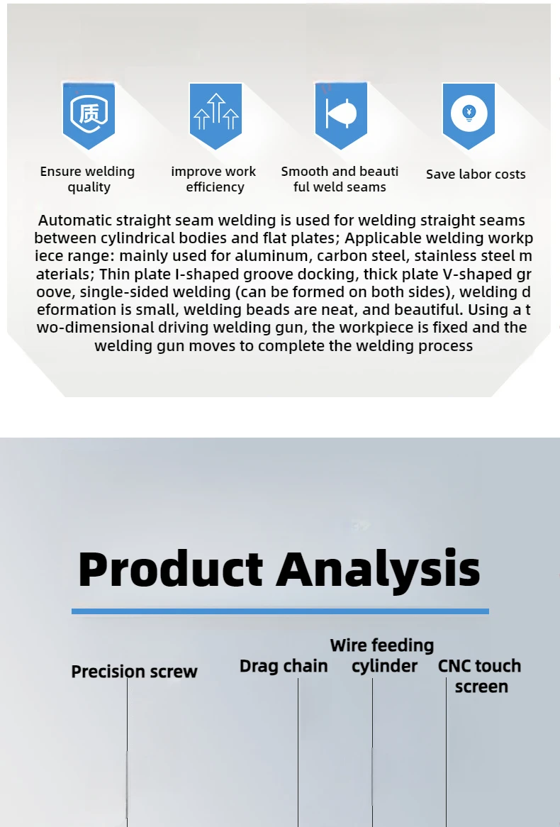 1000mm Automatic Arc Argon Duct Straight Seam Welding Machines