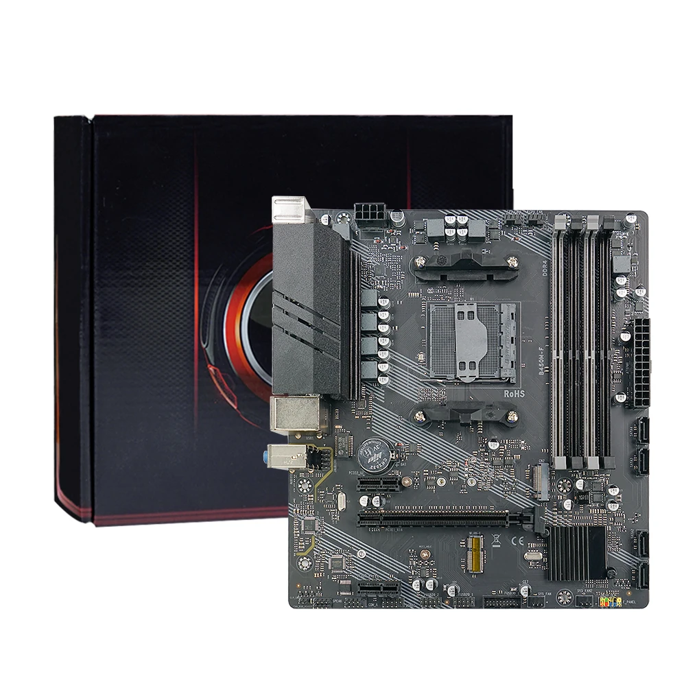 AMD b450 desktop motherboard socket am4 cpu combo Dual Channel DDR4 ...