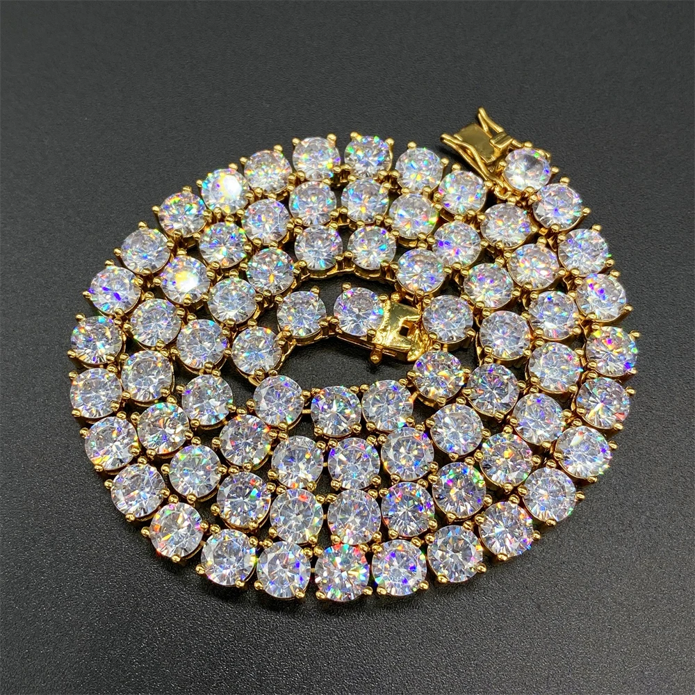 Luxury Custom Buss Down Iced Out Moissanite Diamond Pendant Necklace ...