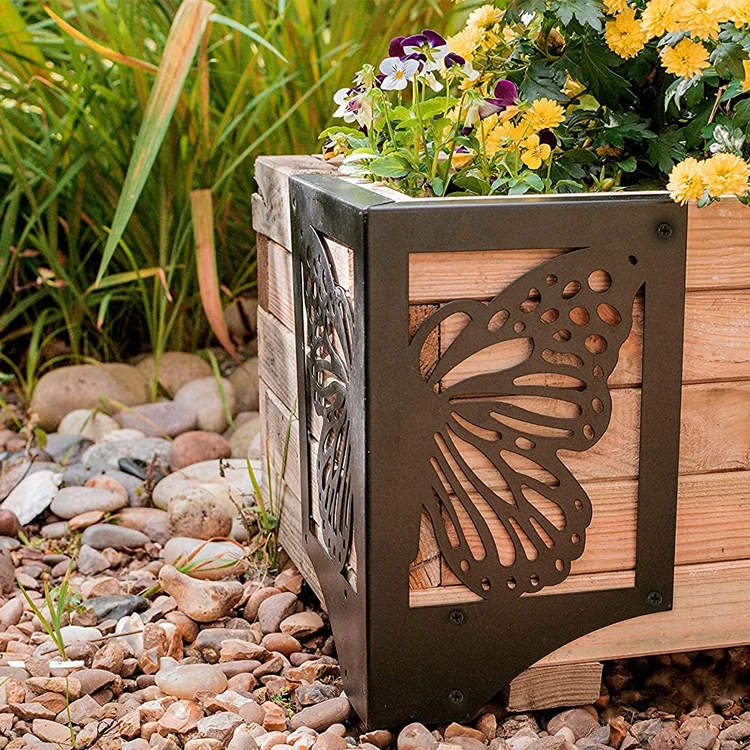 Raised Garden Bed Decorative Corner Bracket Connectors For Flower Beds ...