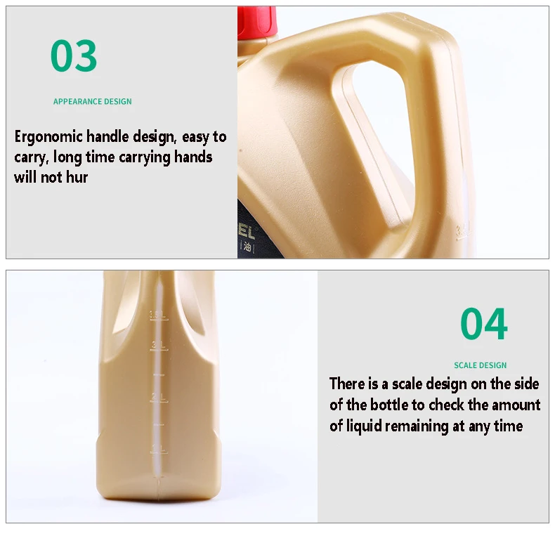 Hot Sale 4L Oil Bottle PE Plastic Blow Molding Bottle Empty Jerry Can ...