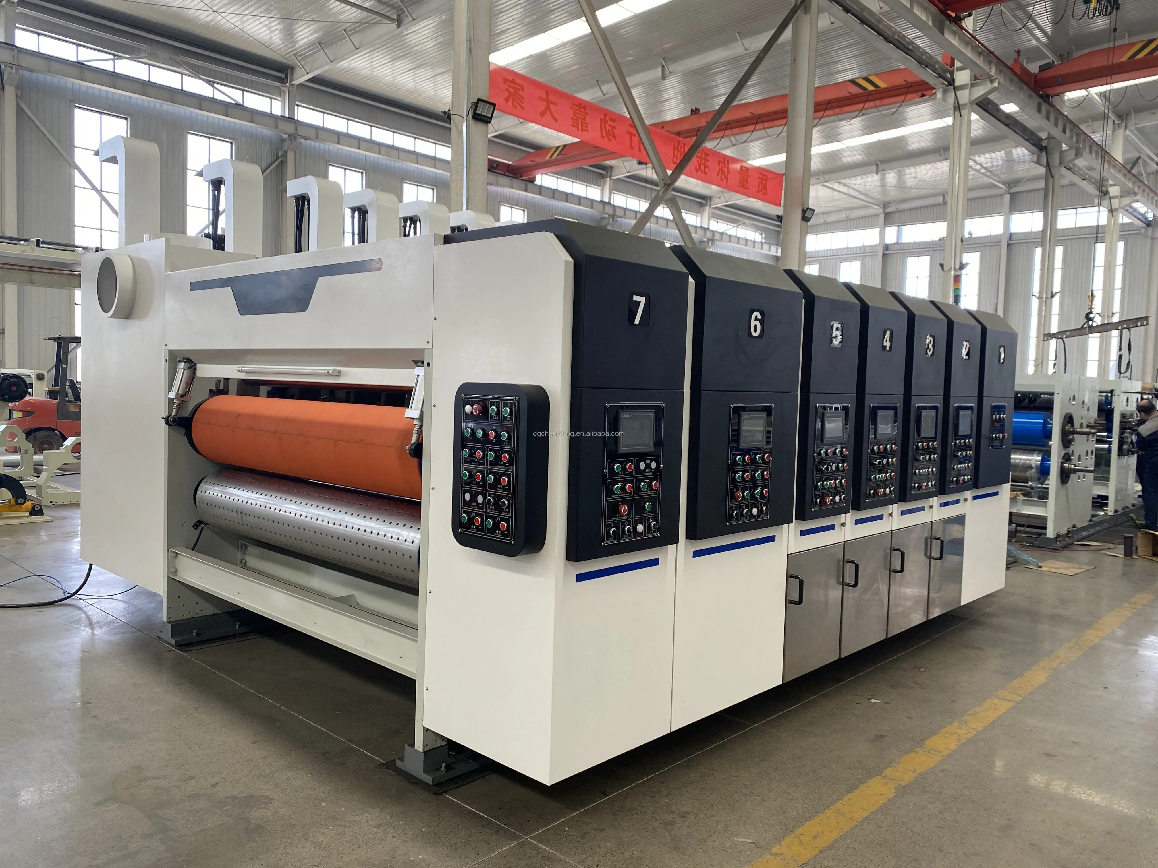 Auto Carton Machine Case Maker/Flexo Printer Slotter Die-Cutter Folder ...