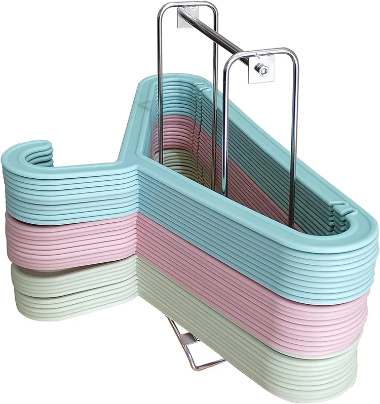 4 In 1 Hanger Rack Stand With Swivel Caster Wheels For Laundry Room ...