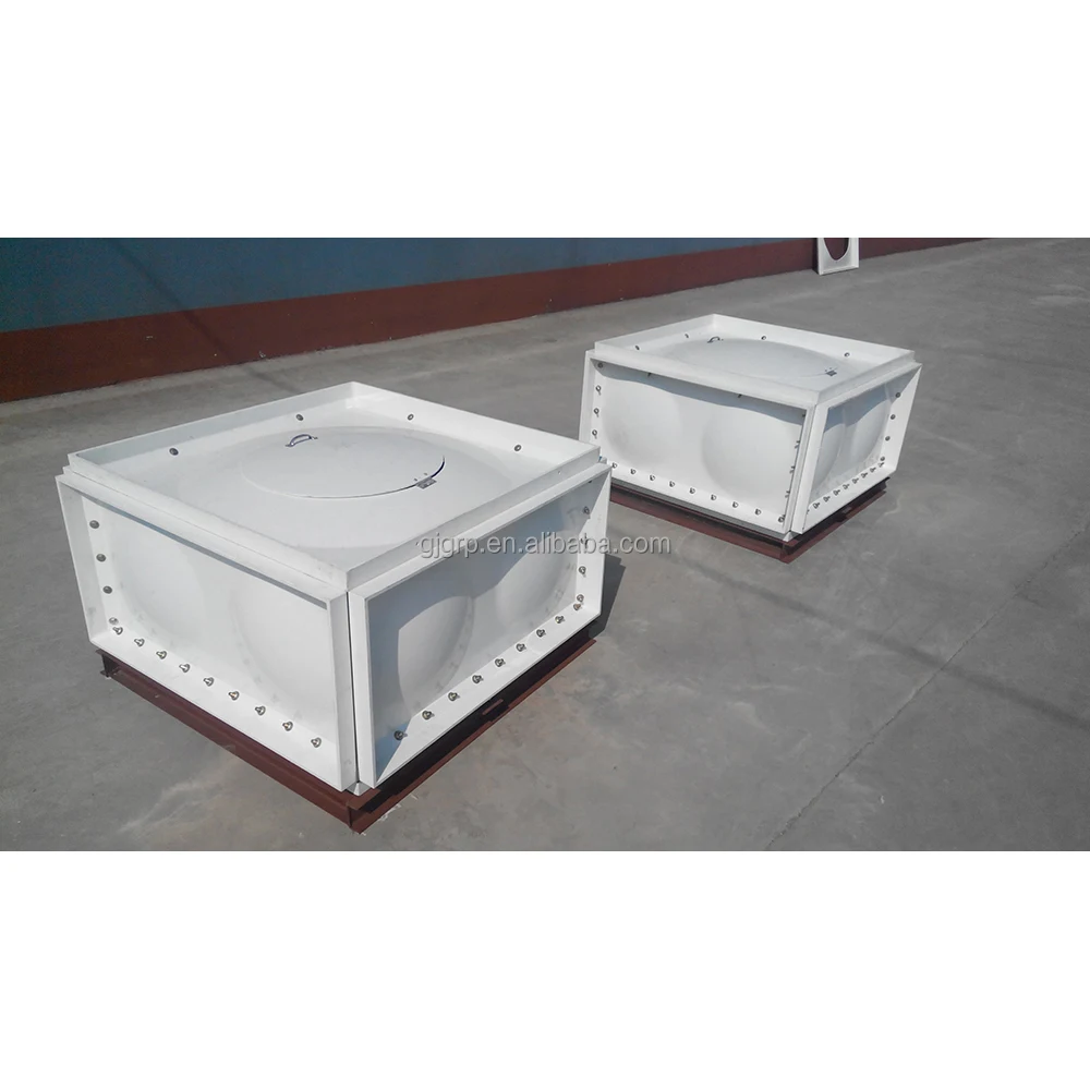 Frp Rectangle Water Storage Tank Smc Sectional Water Tank Grp ...