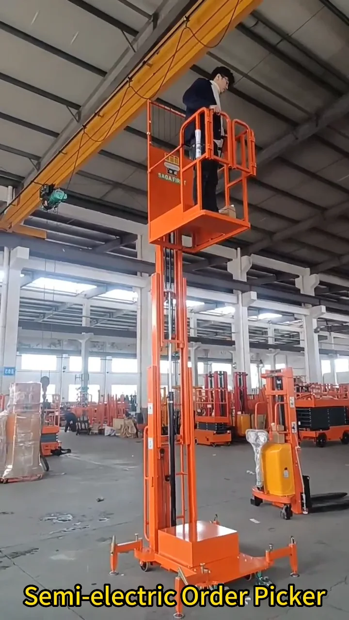 200kg Portable Semi Electric Aerial Order Picker Hydraulic Malaysia ...