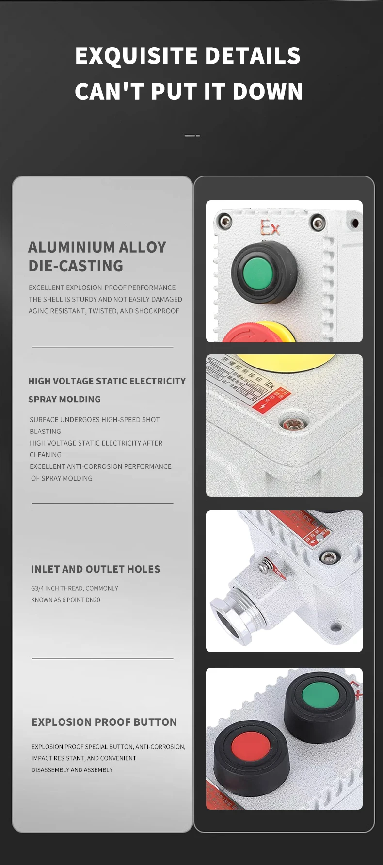 Explosion-proof Control Station Explosion Proof Emergency Stop Switch ...