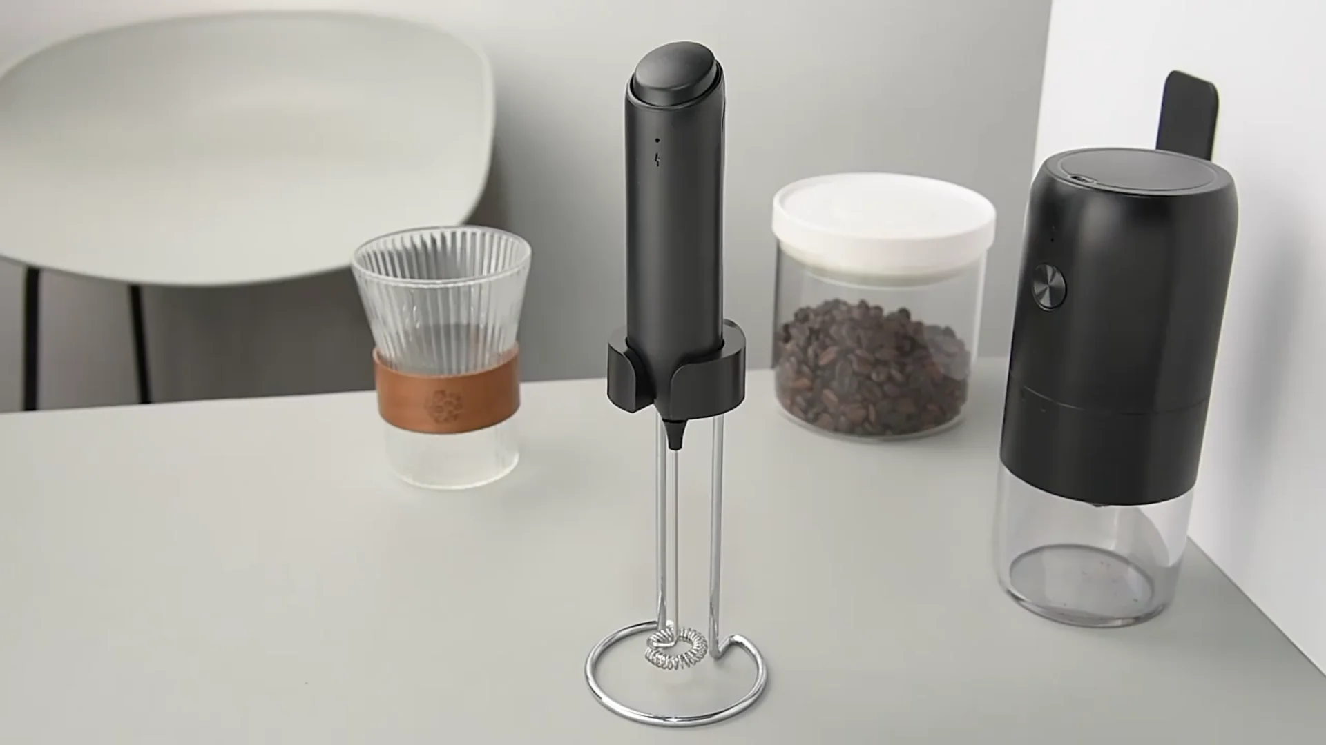 Portable Drink Mixer Stand Hand Milk Foamer Usb Rechargeable Powerful ...