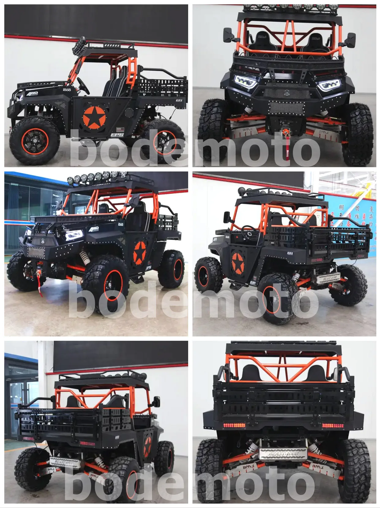 Bode UTV 1000CC - Durable 4 Seat Diesel Side by Side