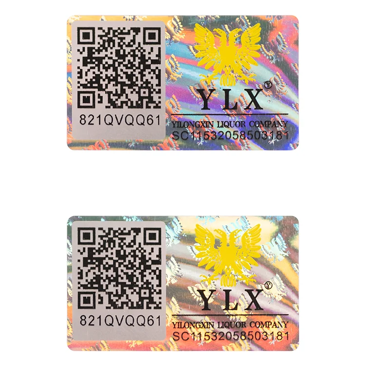 Unique Design 3d Holographic Eas Rf Label Qr Code Label Hologram With ...