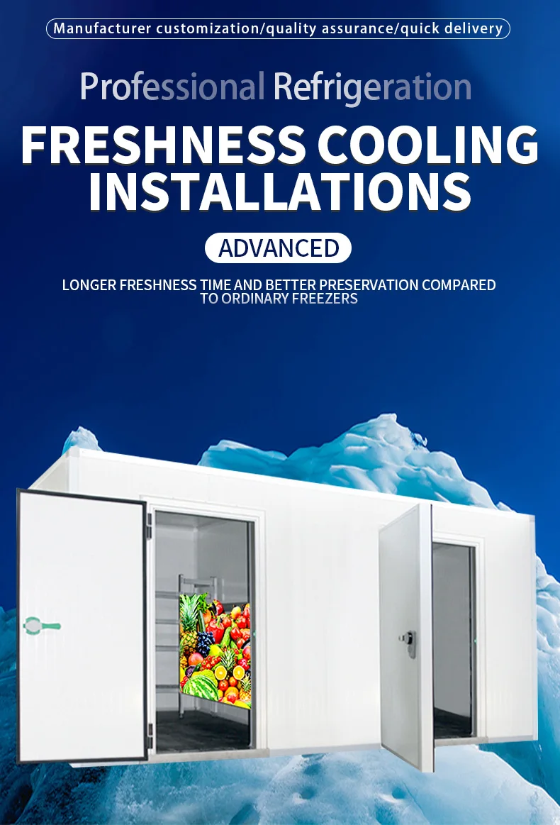 Sliding Door Cold Storage Walk In Cooler Panels Cold Room Refrigeration ...
