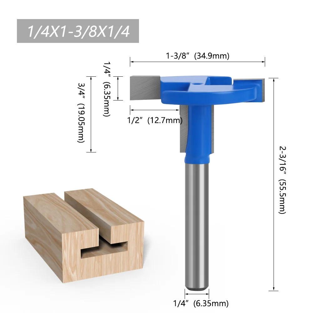1/4 Inch T-slot Milling Cutters Handle Slot Engraving Machine ...