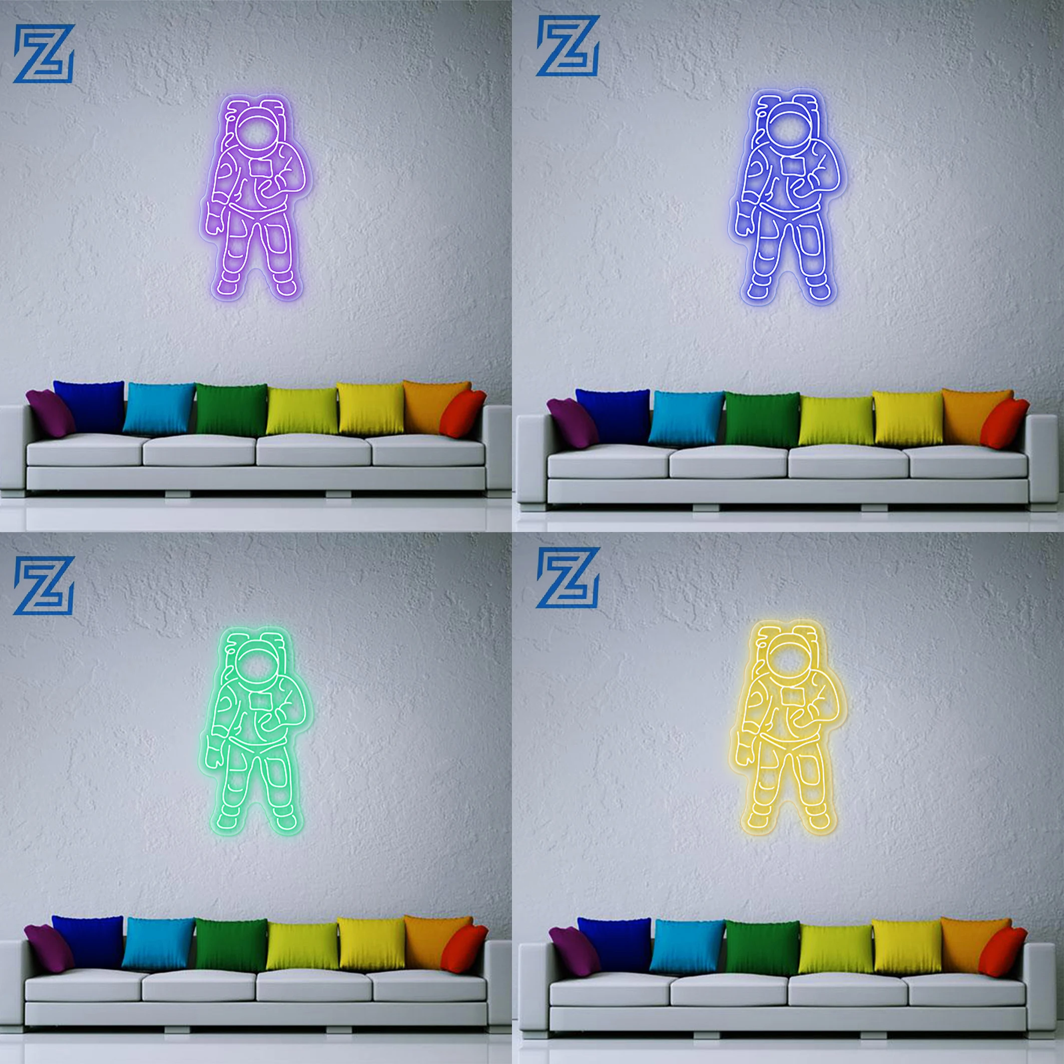 Popular Comic Neon Sign Kaws Japanese Anime Characters Neon Sign 3d ...