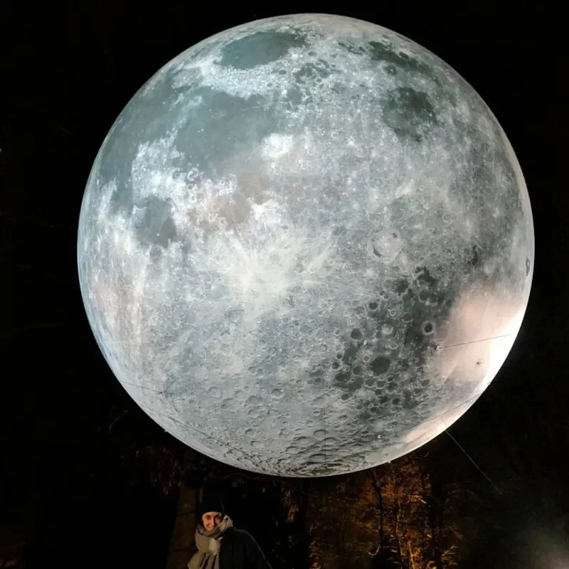 Giant Advertising Inflatable Moon Model Led Light Large Inflatable Moon ...