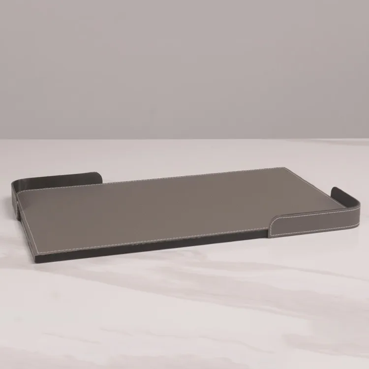 Hotel Serving Tray Customised Light Luxury High-Grade Leather Hotel ...
