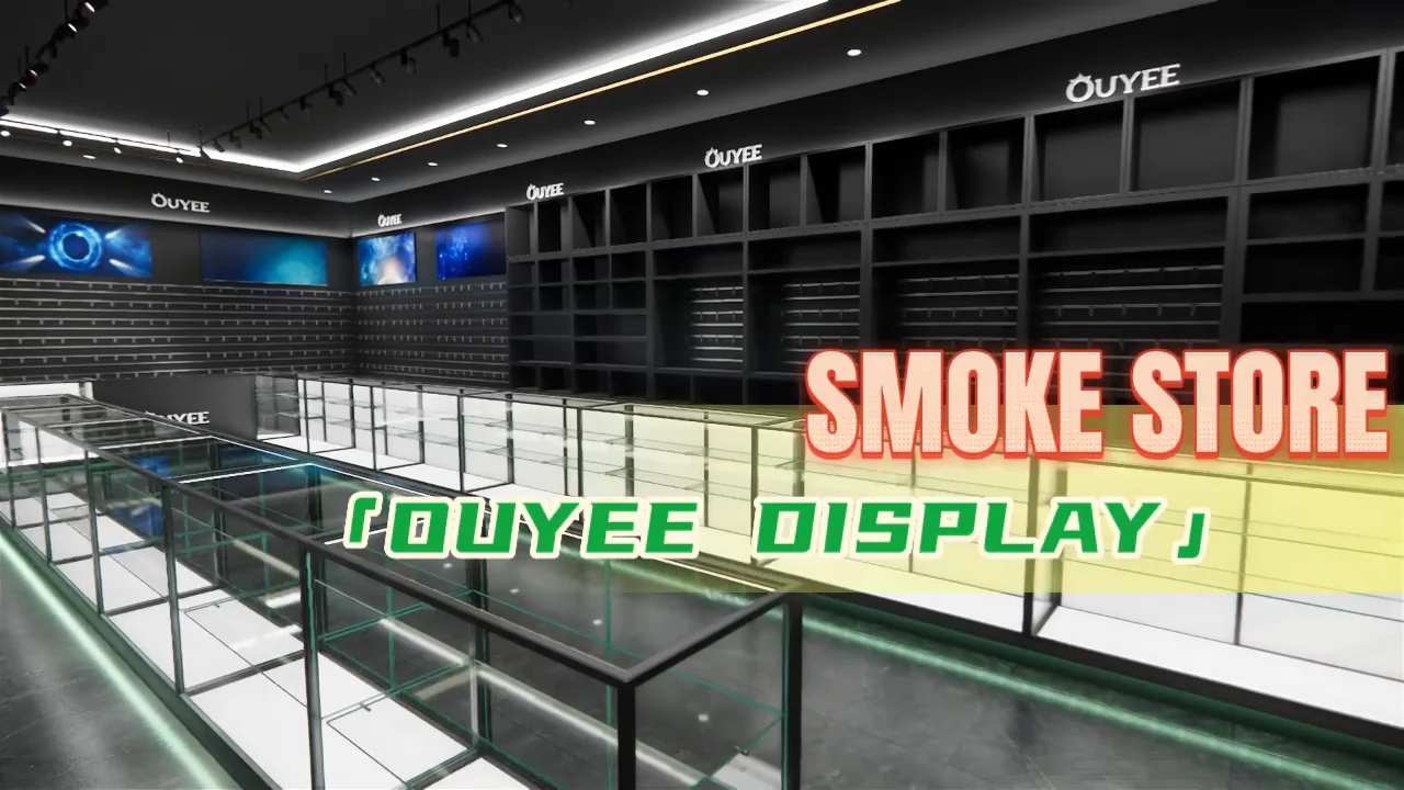 Smoke Shop Interiors Decoration Design Customized Glass Dispensary ...