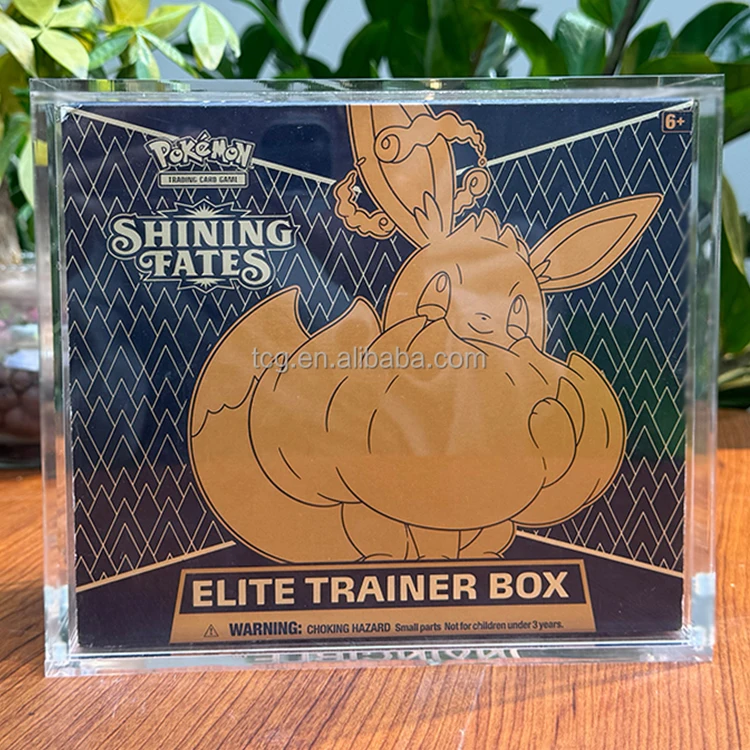 Tcg Wholesale Pokemon Etb Case With Magnet Lid Acrylic Booster Box ...