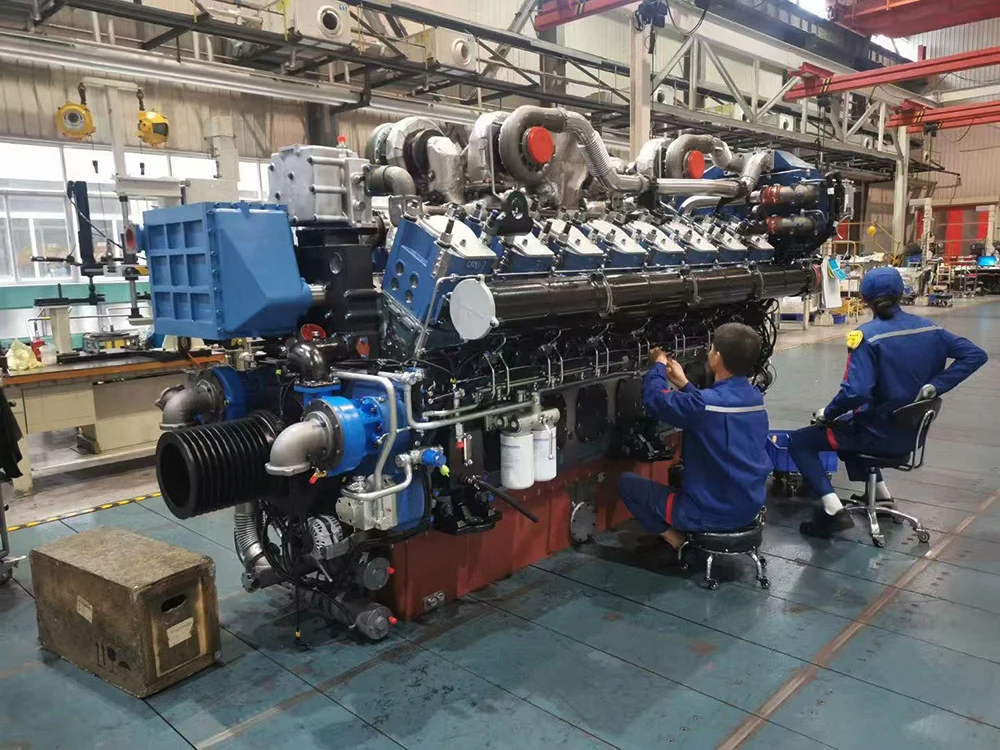 Yuchai Brand Marine Diesel Engine Open Frame Silent Soundproof 50Hz ...