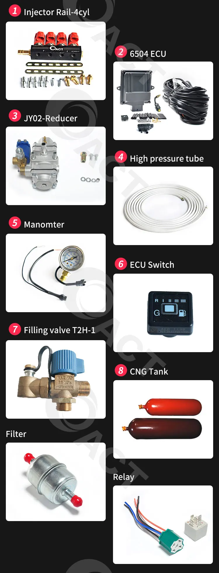 Cng Kit Gas Conversion Autogas Equipment Sistema De Gnv Kit Glp Equipo ...