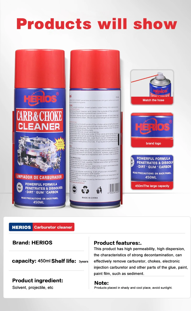 Wholesale 450ml Carburetor Cleaner Spray - Prolong Life