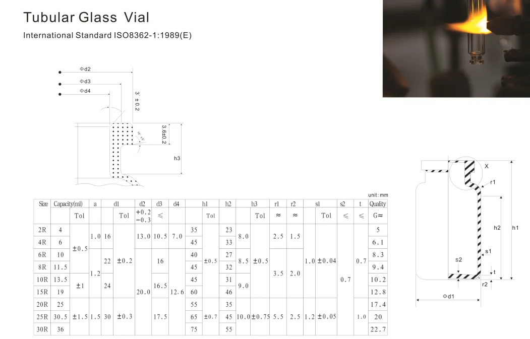 2R 4R 6R 8R 10R 15R 20R 25R 30R Glass vial, View Glass vial, M/N ...