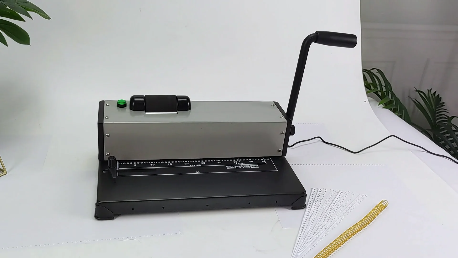 Factory Rayson Pd12 Electric 46 Holes Spiral Coil Hole Puncher Portable Punching Binding Machine ...