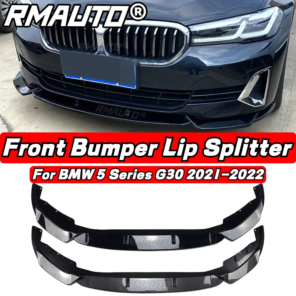 G30 Lip Car Front Bumper Splitter Spoiler Lip Diffuser Apron Bumper ...