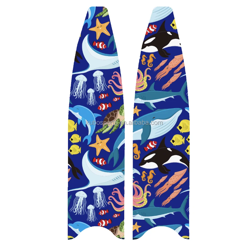 Kubo Scuba Fins Foot Pocket Snorkeling Carbon Fins Diving Flippers ...