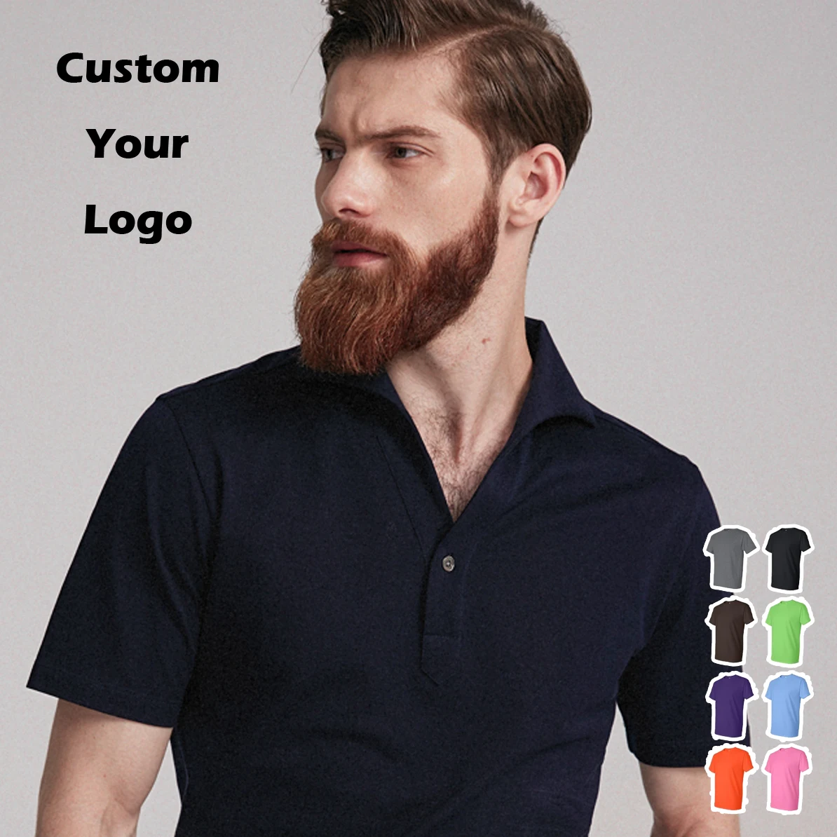 Men's Polo Tshirts Logo Golf Polo Plus Size T-shirts Print Custom ...