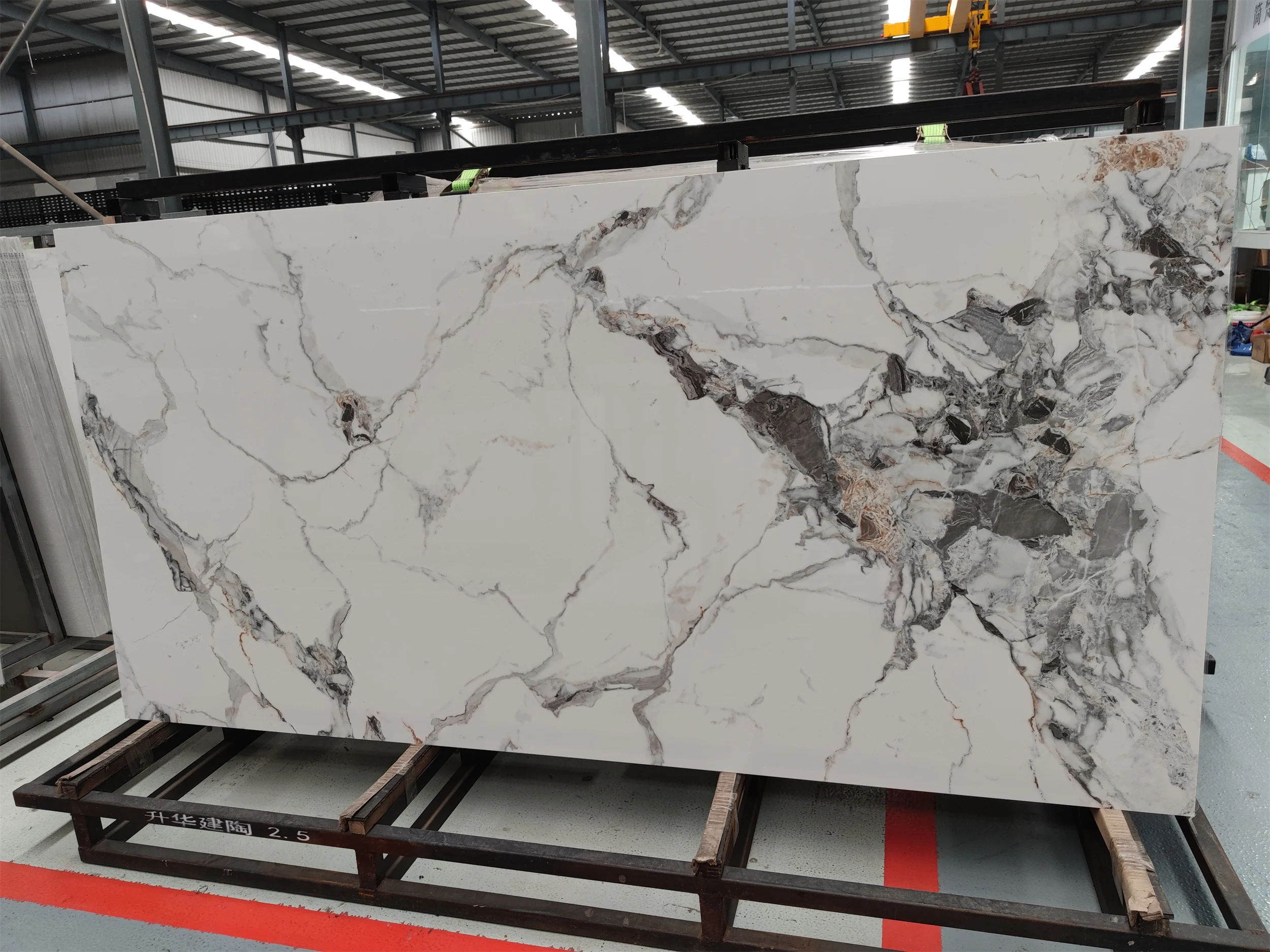 Colors Polished Marble Vein 1200*2400*6 Sintered Stone Slabs