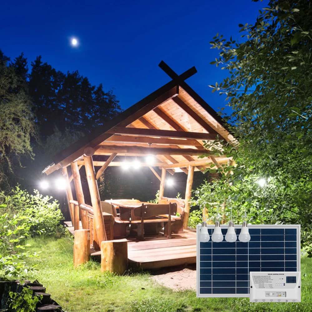 Portable Indoor Mini Solar System for Home Lighting & Charging